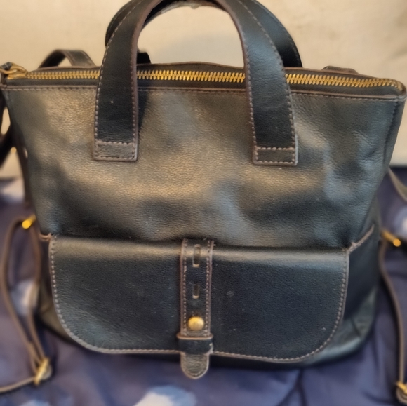 Fossil | Bags | Fossil Hunter Leather Backpack Purse Bag | Poshmark
